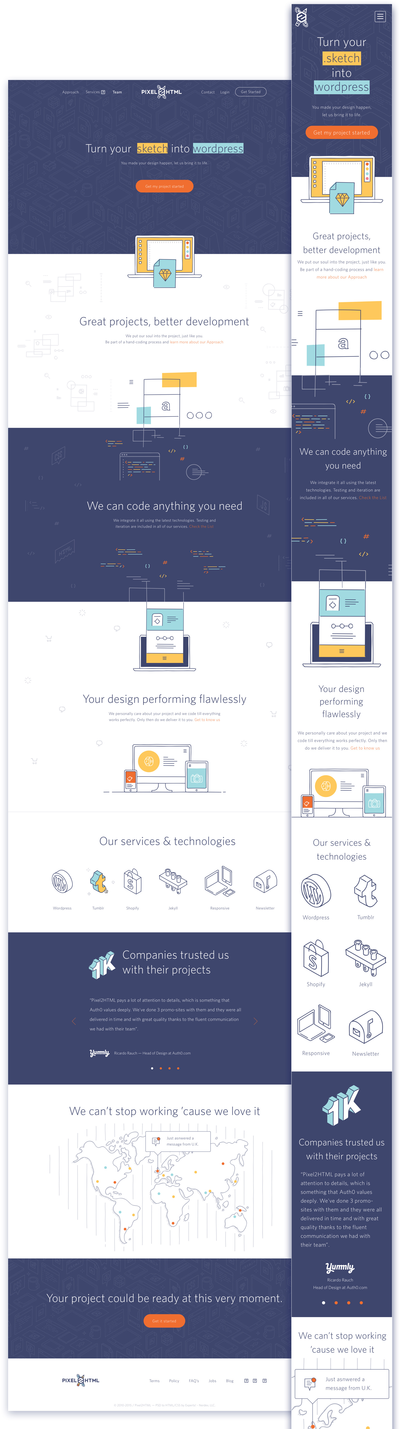 Pixel2html - Branding & Web Design Case Study | Aerolab